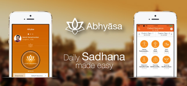 Personalize your daily sadhana with Abhyāsa app | The Art Of Living Global